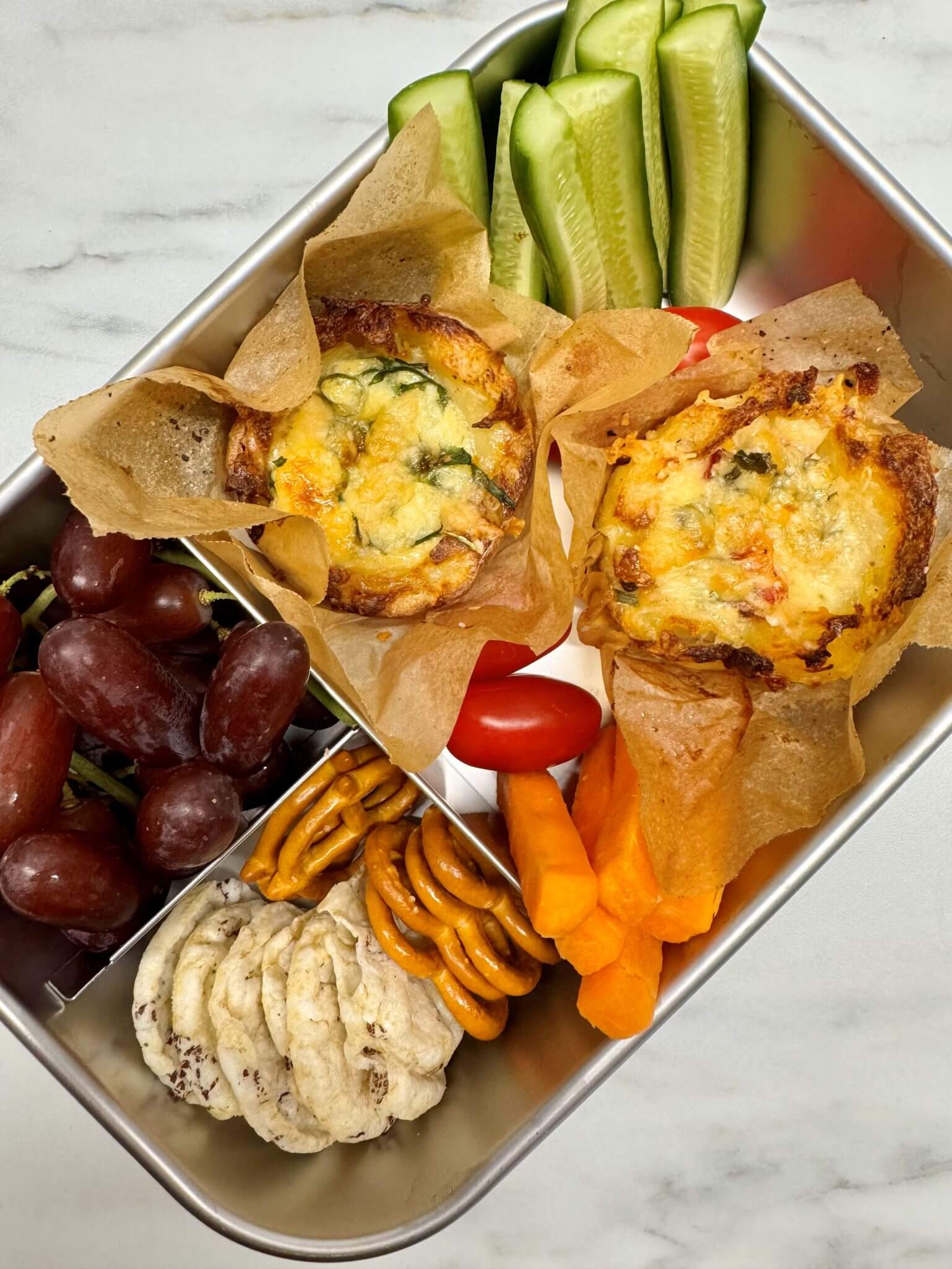 Muffin Tin Carisma Potato Quiches - Mitolo Family Farms